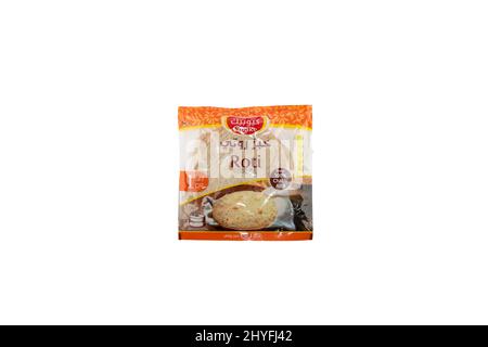 Qbake Roti pack on isolated background Chapati Stock Photo - Alamy