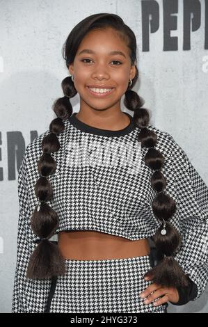 Kyla Drew attending the Pepperming World Premiere in Los Angeles Stock ...