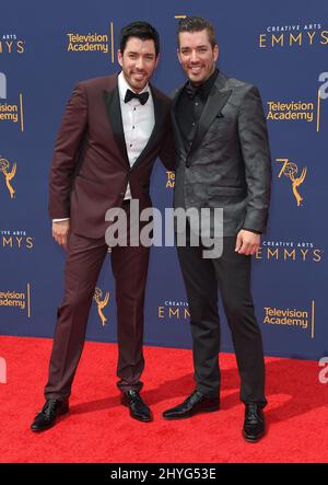 Drew Scott and Jonathan Scott arrives at the 70th Primetime Creative ...