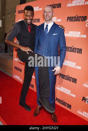 Brian A. Prince and Kyle Strauts at 'The Predator' Special Screening ...