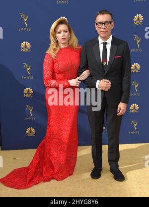 Natasha Lyonne and Fred Armisen at the 70th Primetime Emmy Awards held ...