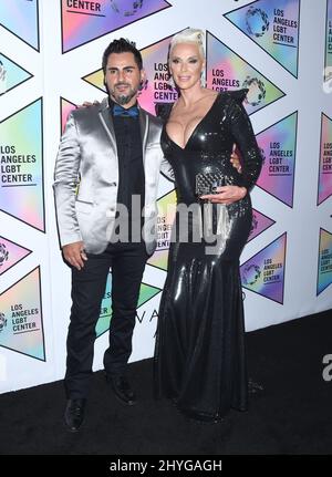 Brigitte Nielsen and Mattia Dess¬ attending the Los Angeles LGBT Center ...