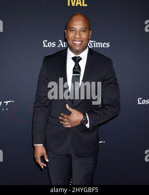 Maurice Hall attending the premiere of The Oath, in Los Angeles ...