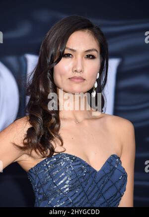 Michelle Lee arriving for the "Venom" premiere held at Regency Village ...