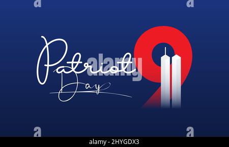 9/11 Patriot Day banner. USA Patriot Day card. September 11, 2001. We ...