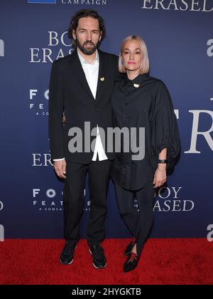 (L-R) Carla Ruffino and Nash Edgerton arrives at the "Gringo" Los ...
