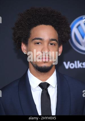 Jorge Lendeborg Jr. arriving for the Bumblebee World Premiere held at ...