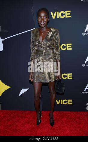 Kuoth Wiel at the world premiere of "VICE'" held at the Academy of ...