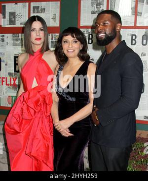 Sandra Bullock, Susanne Bier & Trevantes Rhodes attending 'Bird Box ...