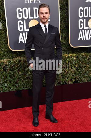 Derek Hough at the 76th Golden Globe Awards during the red carpet ...