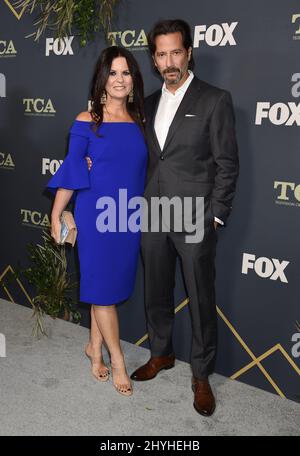 Henry Ian Cusick (R) and Annie Cusick Wood at the FOX's 'The Passage ...