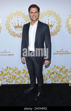 Sam Page arriving to the Hallmark Channel and Hallmark Movies ...