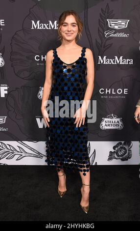 Haley Lu Richardson arrives on the red carpet for Peacock's "Ponies ...