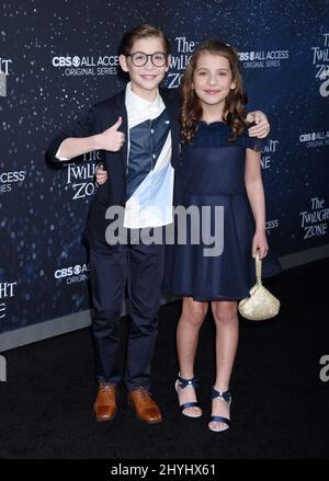 Jacob Tremblay and Erica Tremblay attending the 'The Twilight Zone ...