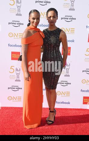 Tika Sumpter attending the 50th NAACP Image Awards in Los Angeles ...