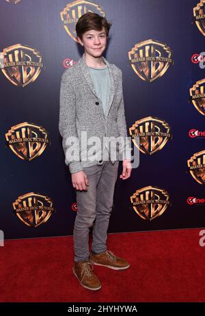 Oakes Fegley arriving to the Warner Brothers Lunch - CinemaCon 2019 at ...