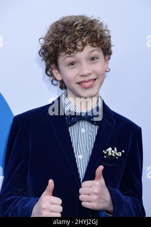 Tucker Meek attending the Los Angeles premiere of Little Stock Photo ...