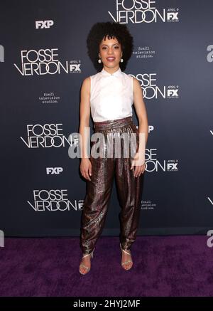 Sasha Hutchings attending FX's 'Fosse/Verdon' Premiere held at the ...