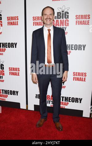 David Theune attending the Big Bang Theory Series Finale Party, held at ...