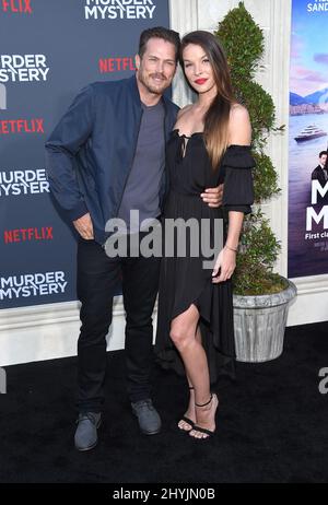 Jason Lewis attending the premiere of Murder Mystery in Los Angeles ...