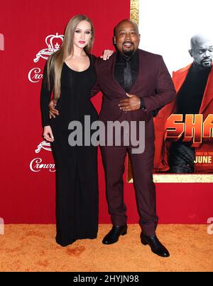 Daymond John attending the premiere of Shaft in New York Stock Photo ...