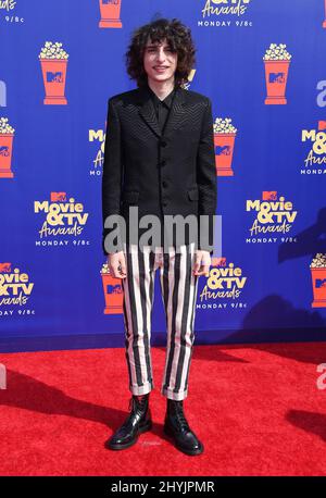 Finn Wolfhard at the MTV Movie & TV Awards, Arrivals, Barker Hangar ...