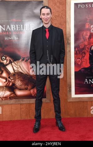 Alexander Ward attending the Annabelle Comes Home Premiere held in Los ...