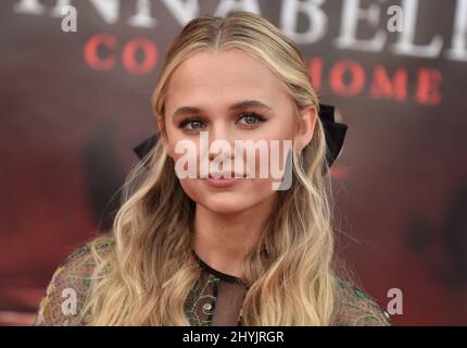 Madison Iseman attending the Annabelle Comes Home Premiere held in Los ...