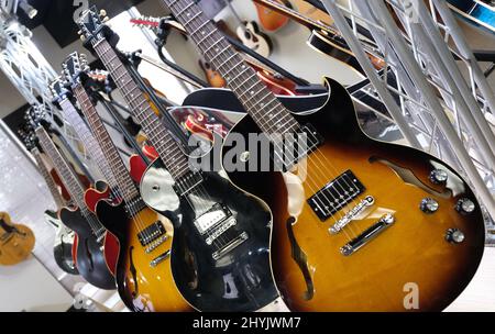 Tour of the Gibson USA Factory on July 17, 2019 in Nashville Stock ...