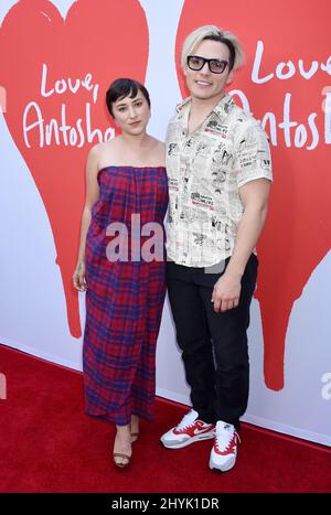 Zelda Williams and Anthony Sneed attending the premiere of Love ...