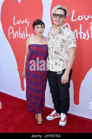 Zelda Williams and Anthony Sneed attending the premiere of Love ...