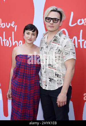 Zelda Williams and Anthony Sneed attending the premiere of Love ...