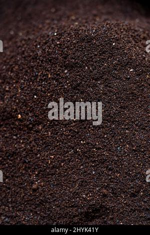Coffee grind texture background. Coffee blends, ground or instant ...