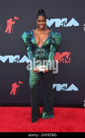 Remy Ma arrives at the red carpet at the 2019 Black Girls Rock! Awards ...