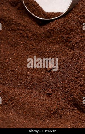 Coffee grind texture background. Coffee blends, ground or instant ...