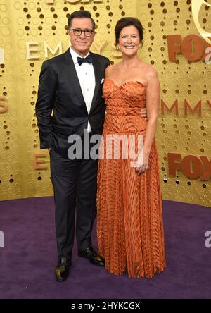 Evelyn McGee-Colbert and Stephen Colbert arrive at the 70th Primetime ...