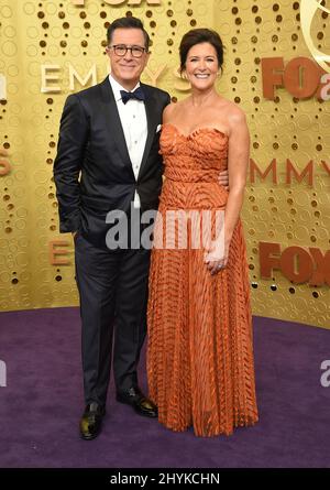 Evelyn McGee-Colbert and Stephen Colbert arrive at the 70th Primetime ...