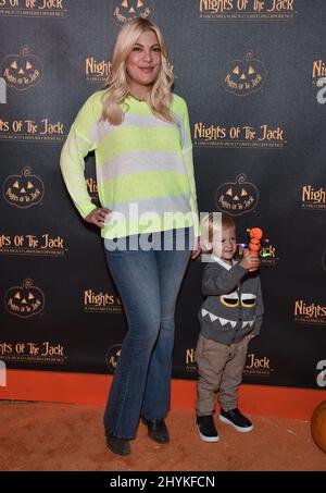 Tori Spelling arriving to the Nights of the Jack VIP Preview at King ...