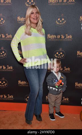 Tori Spelling arriving to the Nights of the Jack VIP Preview at King ...