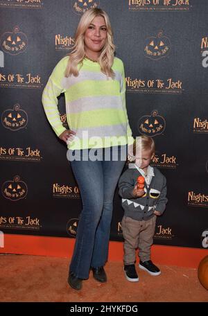 Tori Spelling arriving to the Nights of the Jack VIP Preview at King ...