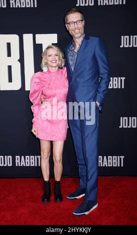 Stephen Merchant and Mircea Monroe arriving at Fox Searchlight's JoJo ...