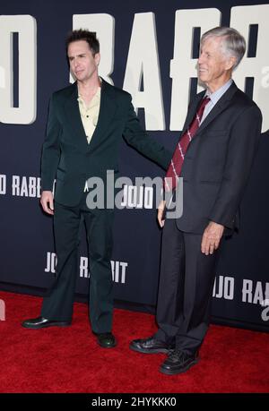 Sam Rockwell and Pete Rockwell arriving at Fox Searchlight's JoJo ...
