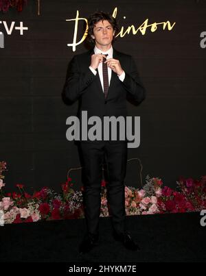 Adrian Blake Enscoe attending the 'Dickinson' World Premiere at St. Ann ...