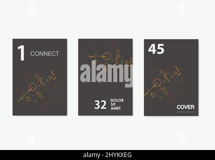 Cover network polygonal element. Array atom border illustration. Vector ...