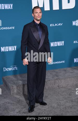 Ed Skrein attending the World premiere of Midway Stock Photo - Alamy