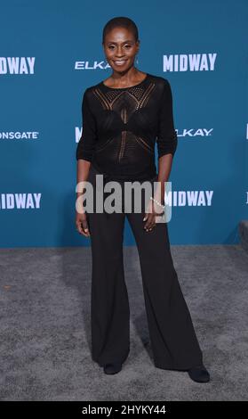 Adina Porter Attending The World Premiere Of Midway Stock Photo Alamy
