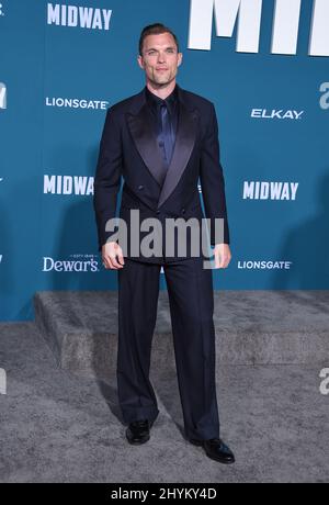 Ed Skrein attending the World premiere of Midway Stock Photo - Alamy