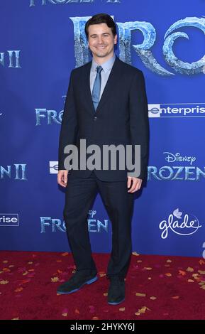 Jason Ritter attending the world premiere of Frozen 2, held at the ...