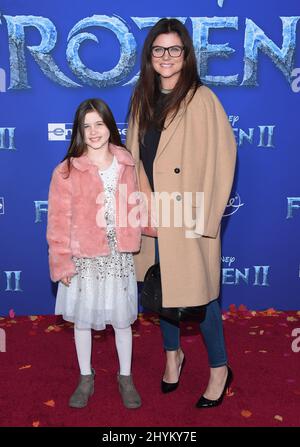 Tiffani Thiessen and Harper Renn Smith attending "Sofia The First: Once ...