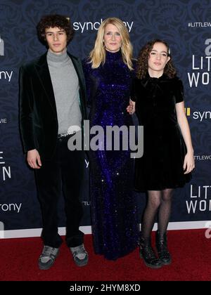 Kaura Dern, son Ellery Harper & daughter Jaya Harper attending the ...